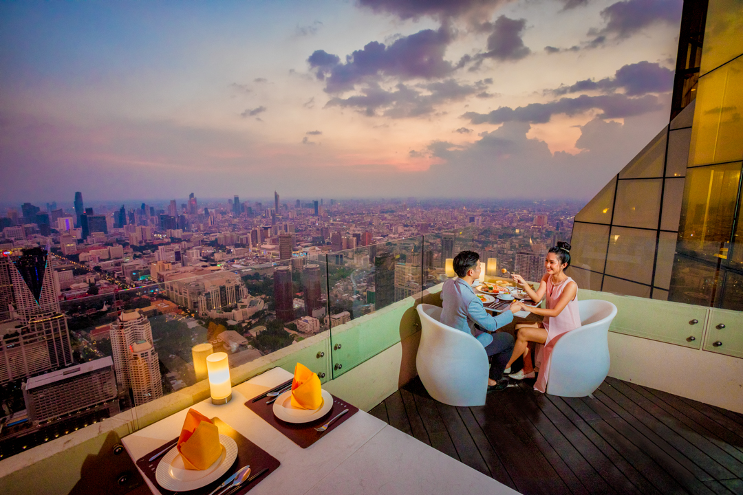 Roof Top Restaurant at Baiyoke Tower II, Bangkok - Turismo de Tailandia